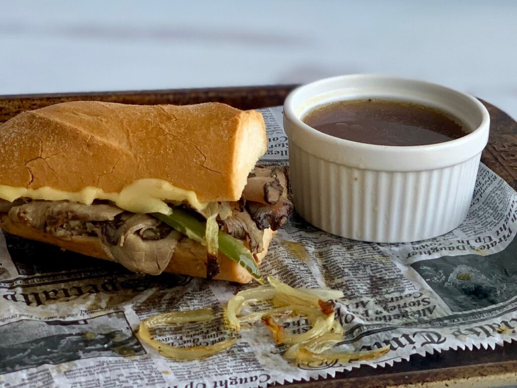 Delicious French Dip Sandwich - Eating Gluten and Dairy Free
