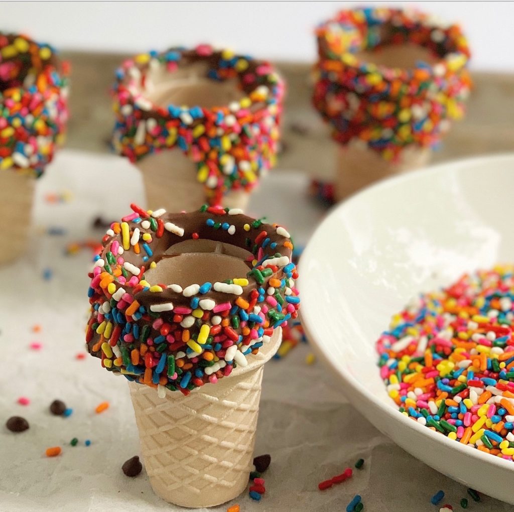 Chocolate Dipped Ice Cream Cones