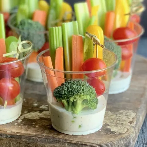 Veggie Cups - Eating Gluten and Dairy Free