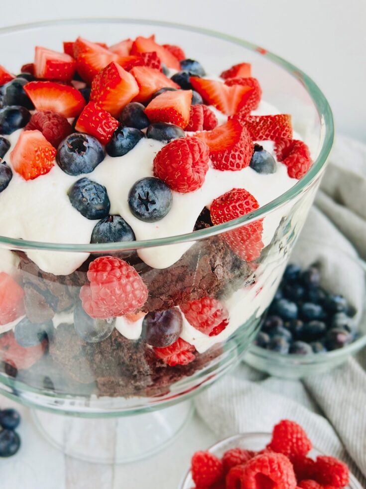 Your Irresistable Fruit Brownie Trifle