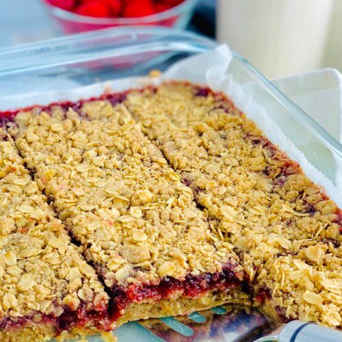 Raspberry Bars - Eating Gluten and Dairy Free