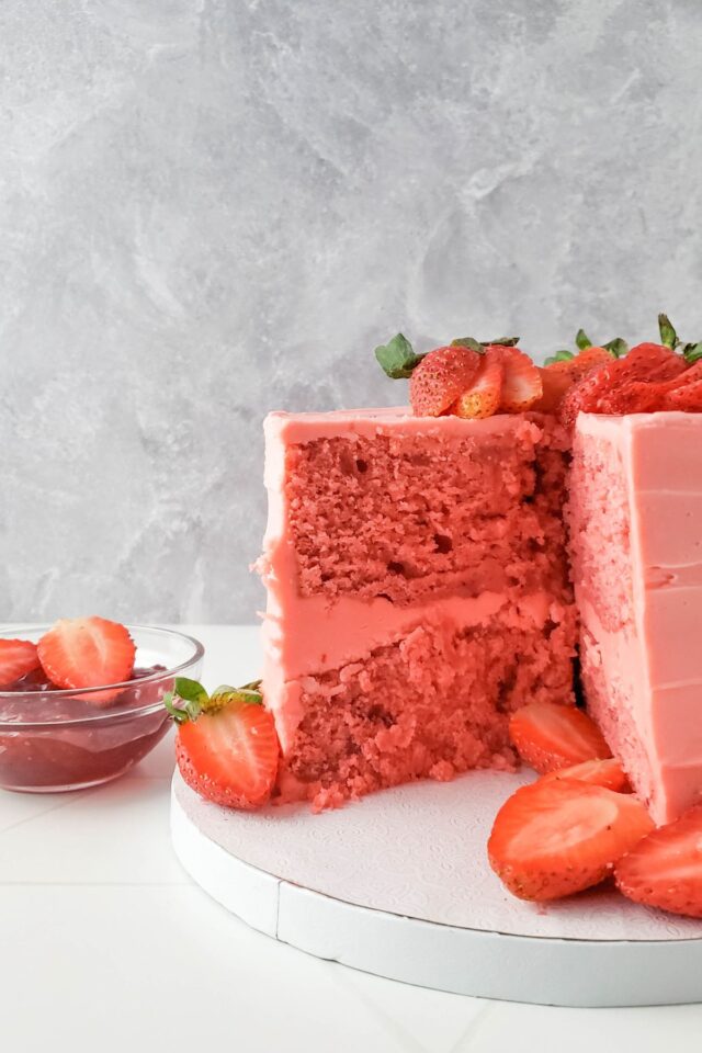 Layered Strawberry Cake