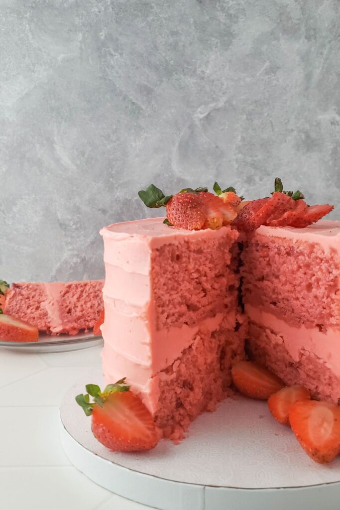 Layered Strawberry Cake