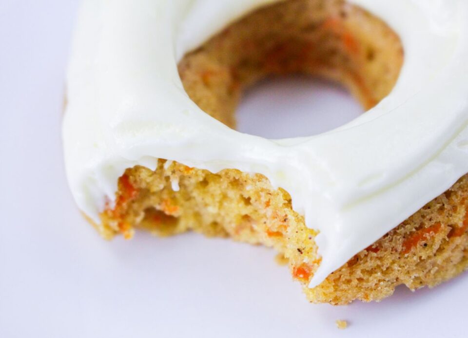 Simple Baked Carrot Cake Donuts