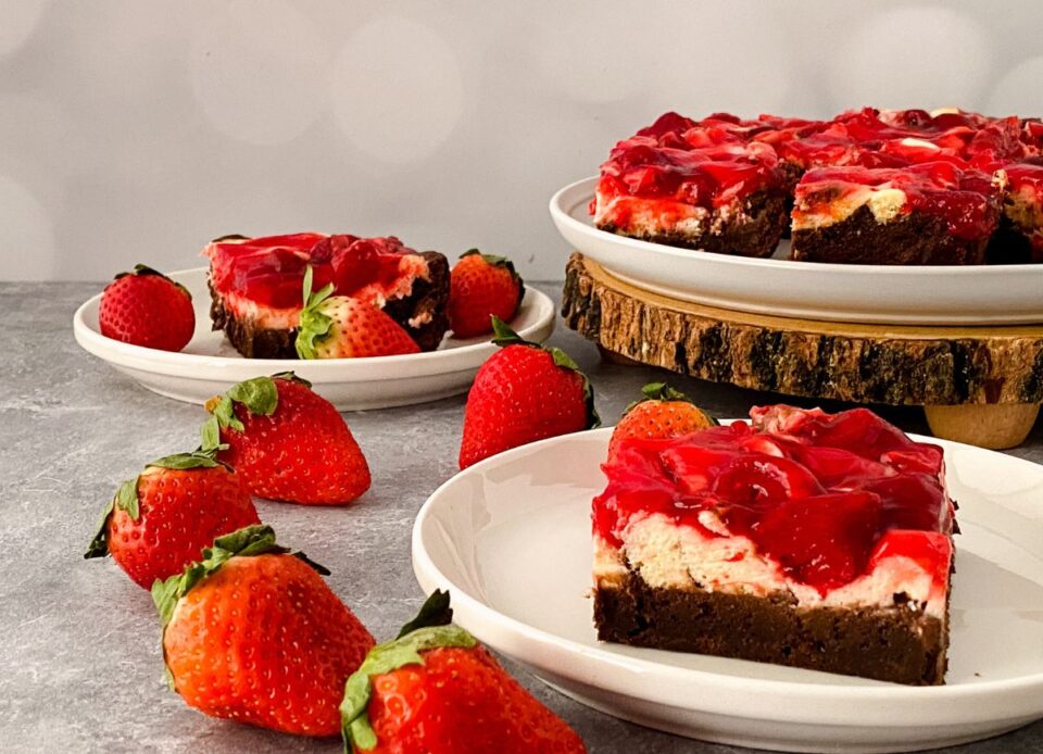 Strawberry Cheesecake Brownies